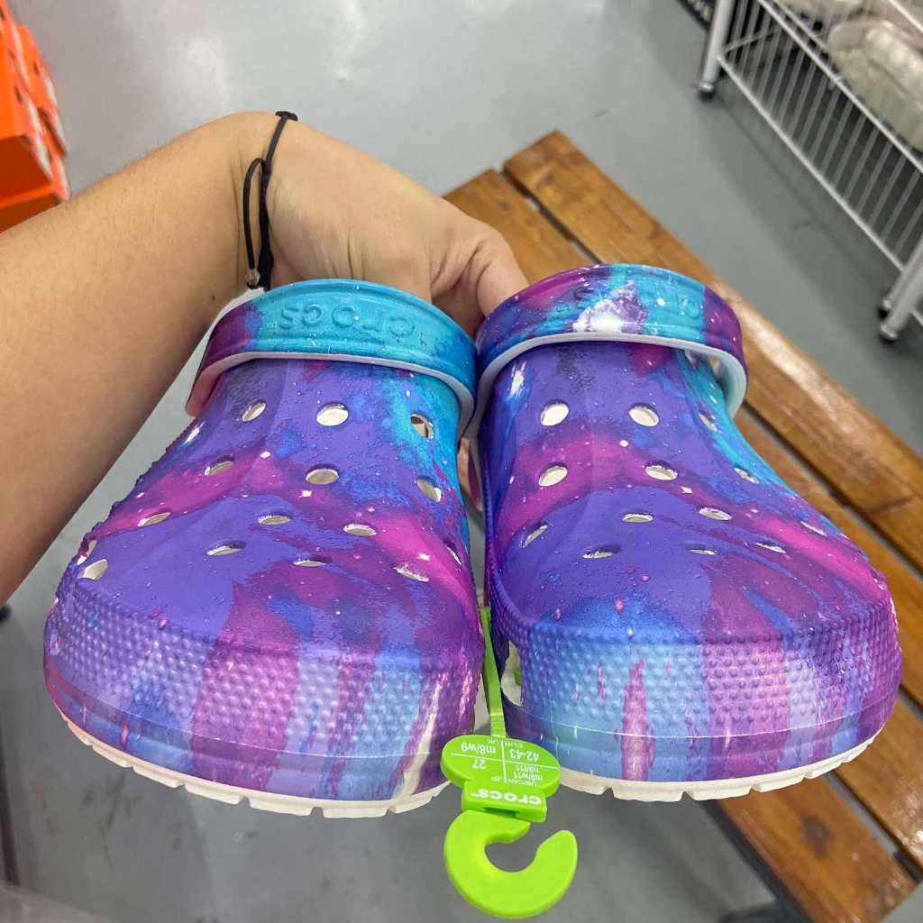 ORIGINAL CROCS BAYA SEASONAL PRINTED CLOG GALAXY MEN | 206230-94S ...