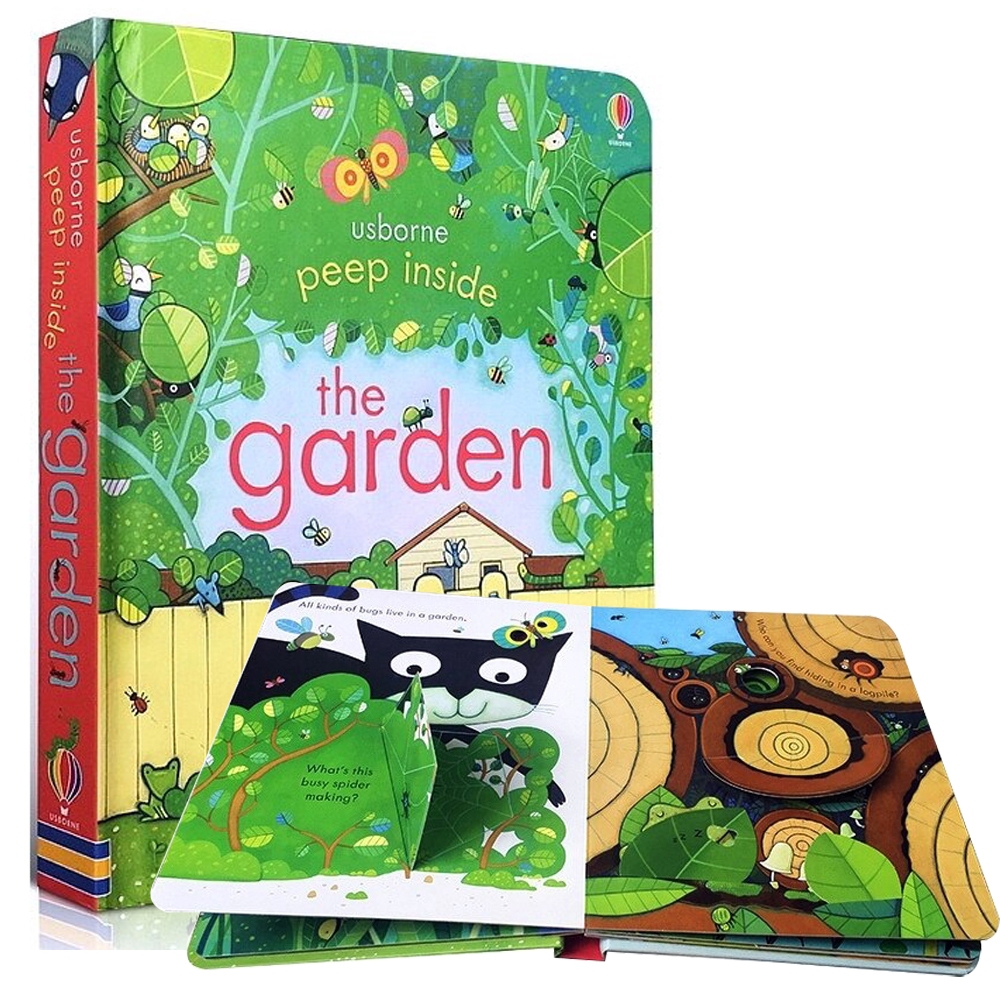 Usborne Peep Inside The Garden English Educational 3D Flap Picture ...