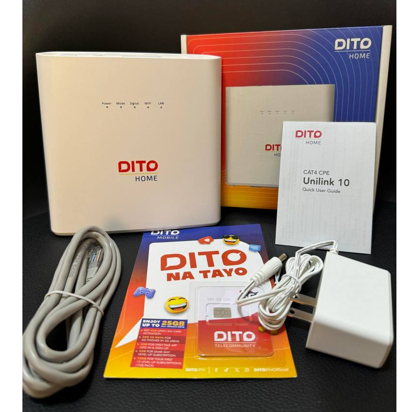 DITO Home Prepaid WiFi Lte UNILINK with 70gb Free Data ( Fast Delivery ...