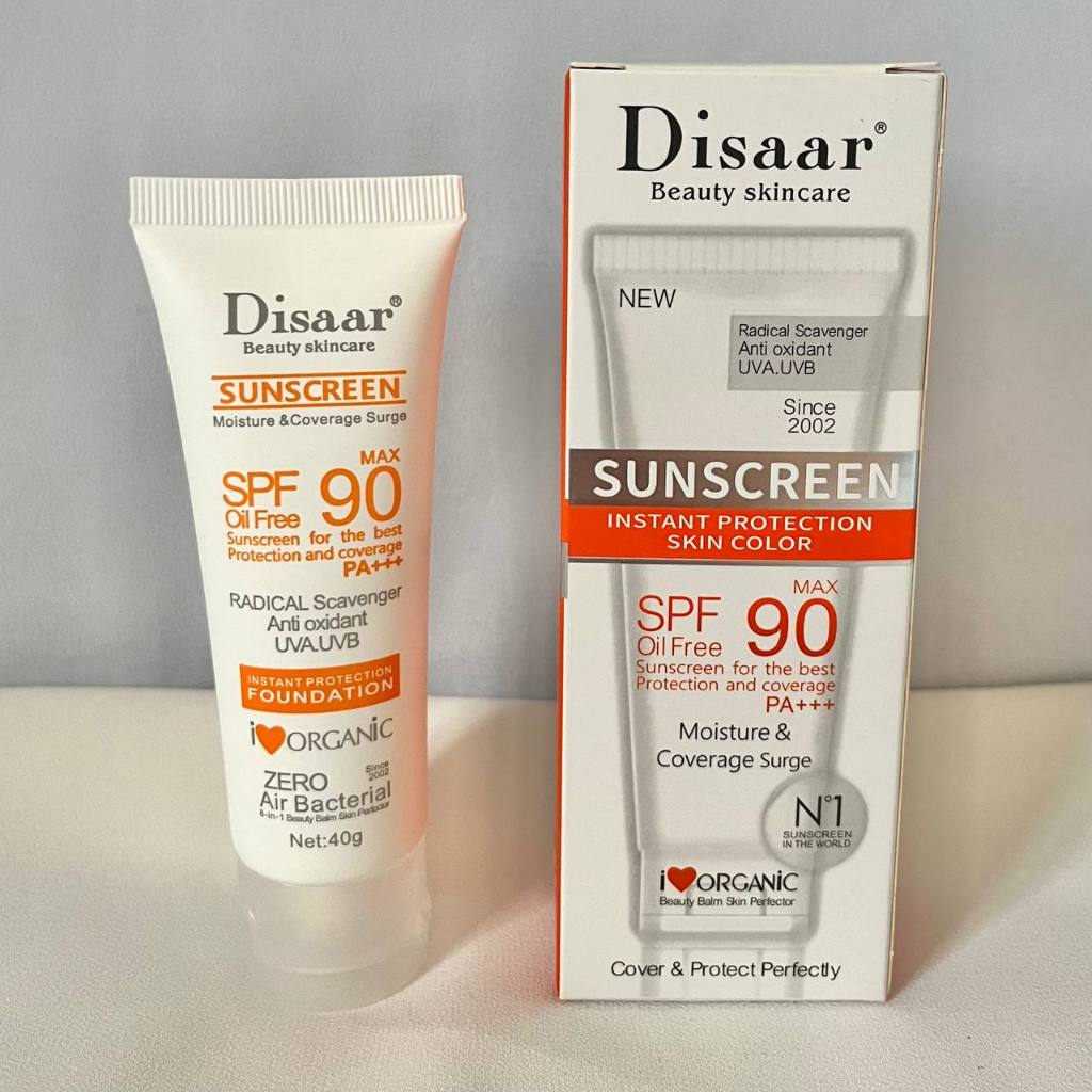 Disaar Beauty Skincare SPF90 Sunscreen Instant Protection Skin Color ...