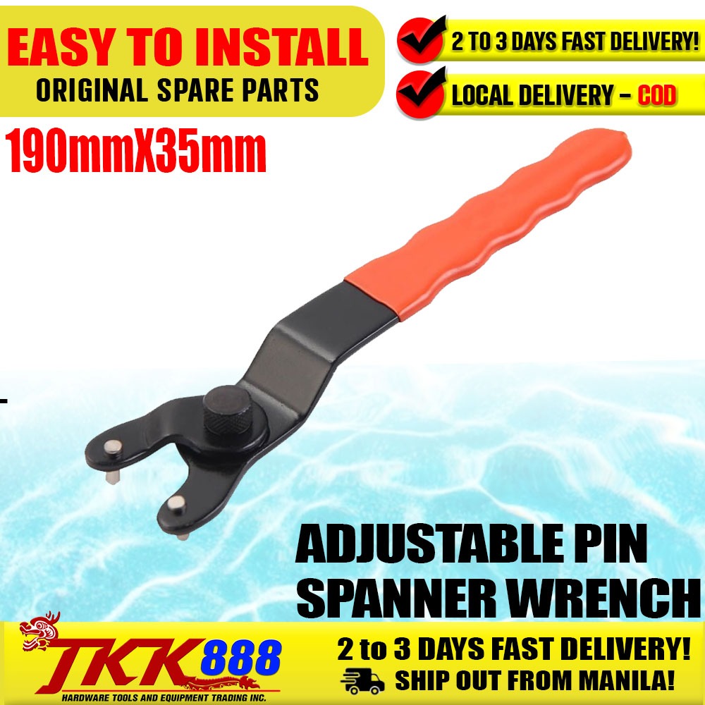 Adjustable Pin Spanner Wrench for Angle Grinder | Shopee Philippines