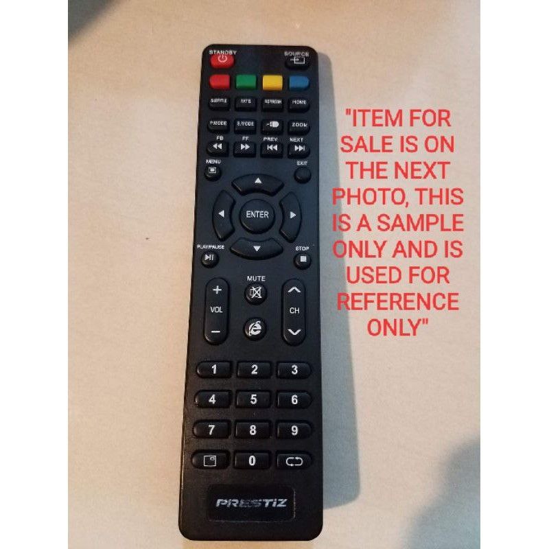 Universal Remote Control Replacement For Prestiz LED TV | Shopee ...