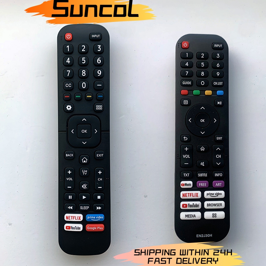 Hisense EN2A27 EN2BC27D EN2J30H Remote Control With NETFLIX YouTube ...