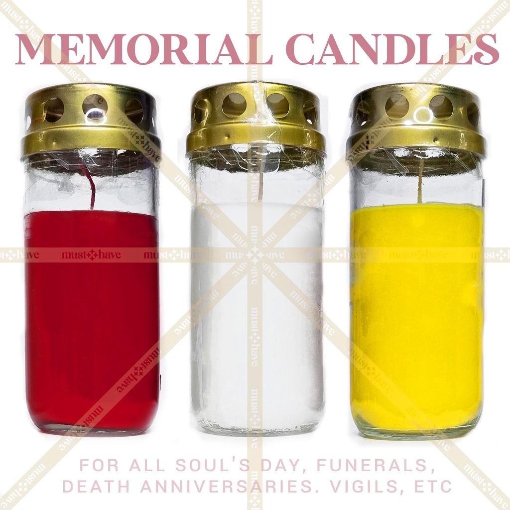 Memorial Candle Glass for Undas - PLAIN - smokeless windproof cover ...