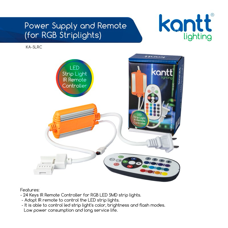RGB Strip Light Power Supply and Remote Controller | Kantt Lighting ...