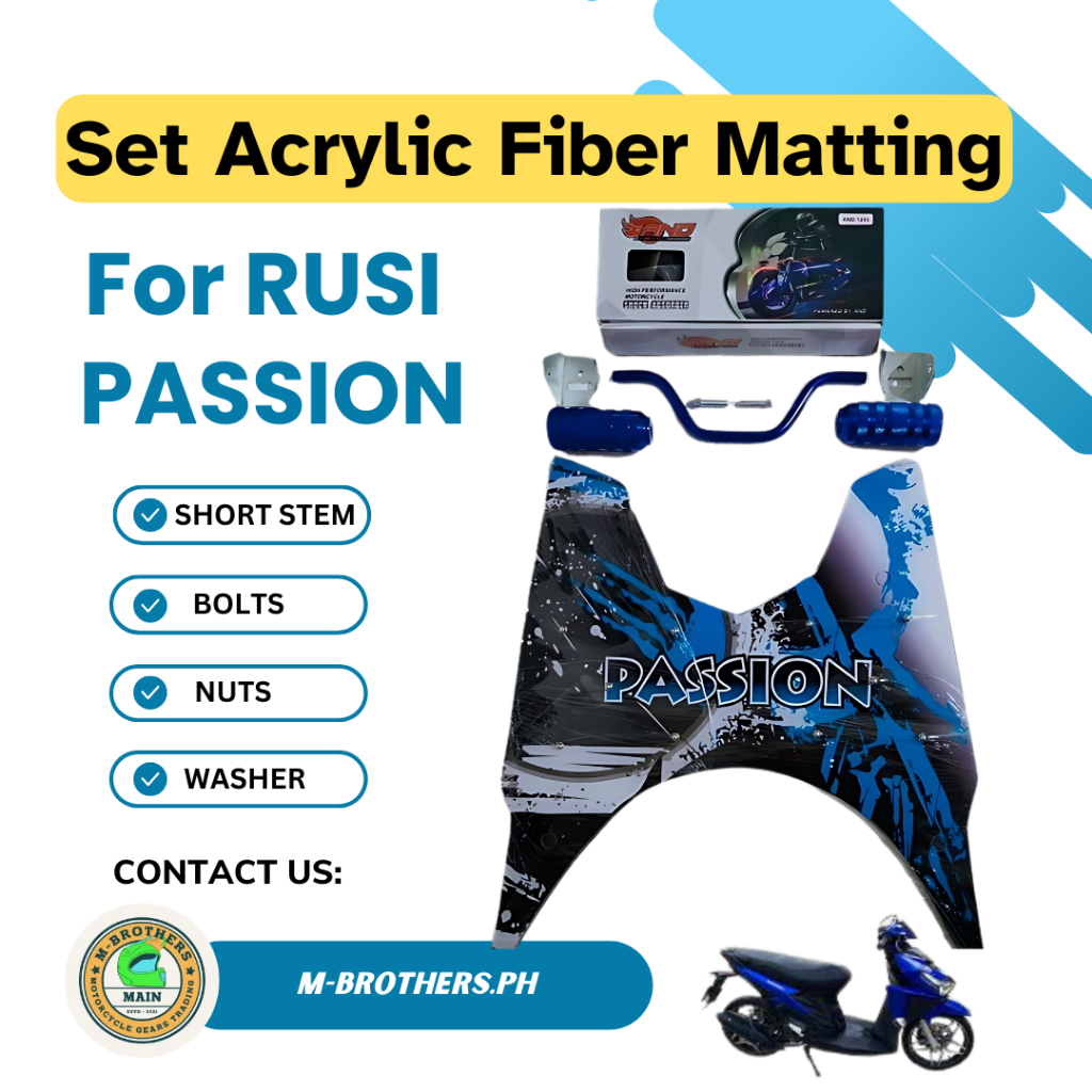 Rusi Passion (Set) Acrylic Fiber Matting With Short Stem Slider ...