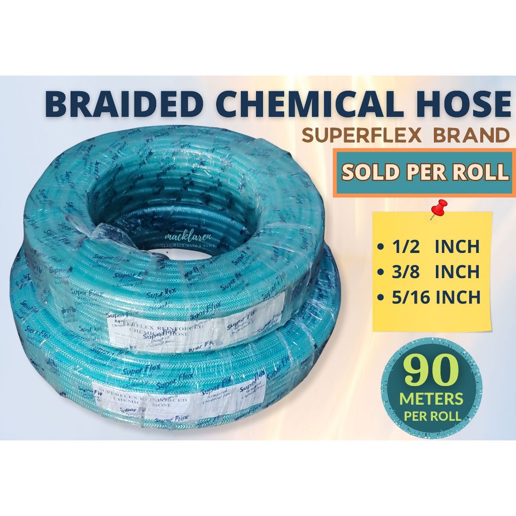 Braided Hose ️ Chemical Hose ️ Water Hose ️ Superflex Brand ️ Sold per ...