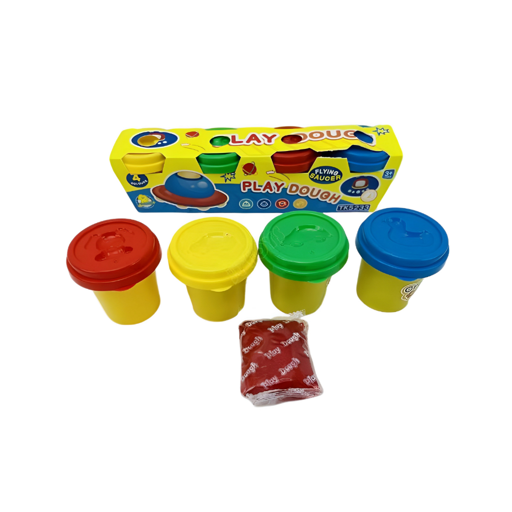 4IN1 Clay doh Color clay 4pcs Safe and non-toxic colorful clay toys ...