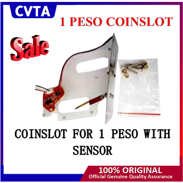 Coin Slot for 1 Peso with Sensor and Screws For Pisonet & Arcade ...