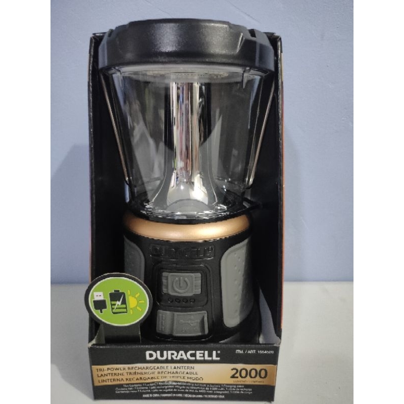 Duracell Tri Power Rechargeable Lantern/Solar (camping light) | Shopee ...