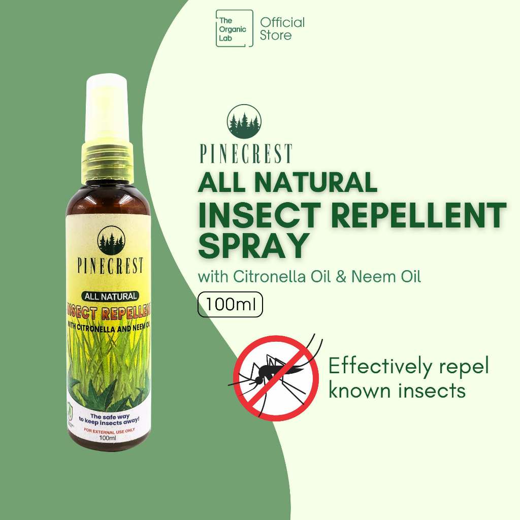 PINECREST All Natural Insect Repellent with Citronella & Neem Oil 100ml ...
