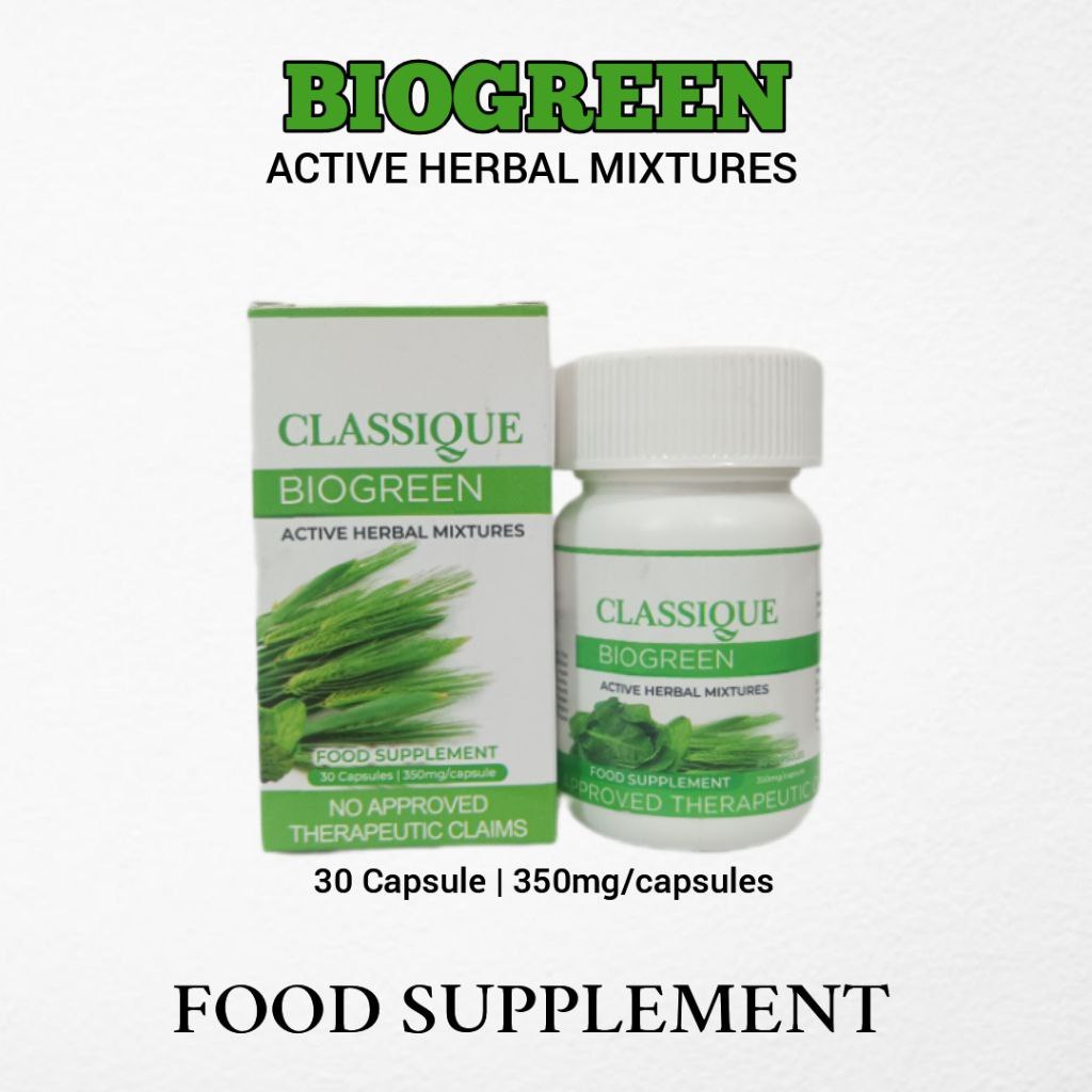 CLASSIQUE BIOGREEN Active Herbal Mixtures Food Supplement 30Capsules ...