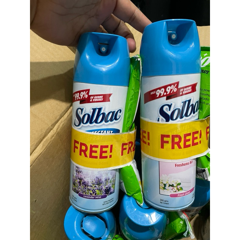 solbac disinfectant spray 300ml with free dishwashing liquid refill ...