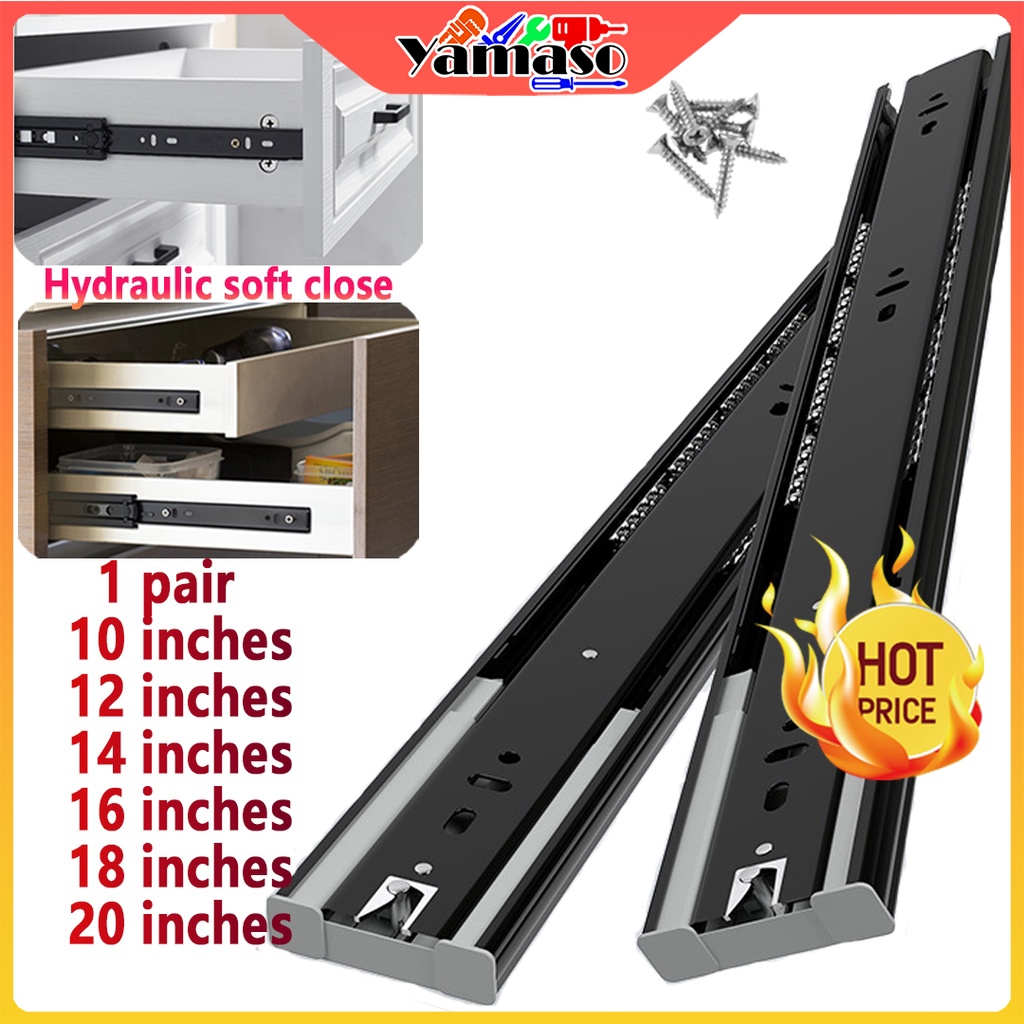 Drawer Slide Soft Close Keyboard Drawer Slide For Desk Drawer Rail Heavy Duty Drawer Guide