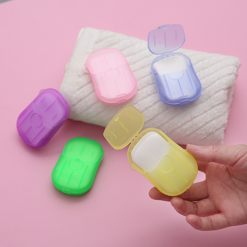 Mini Disposable Soap slice Portable Soap Paper Outdoor Travel Clean ...