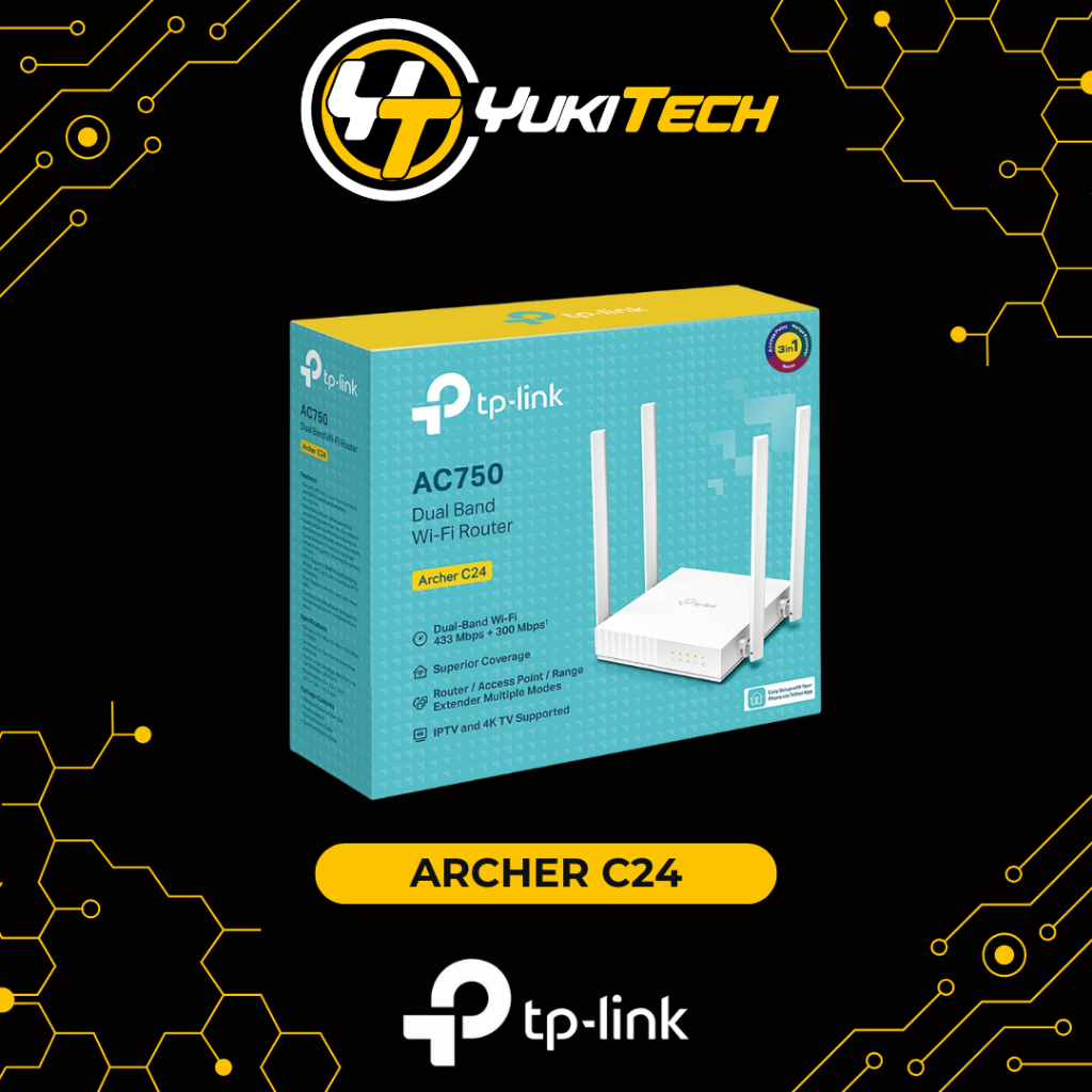 TP-Link Archer C24 AC750 Dual-Band Wi-Fi Router | Shopee Philippines