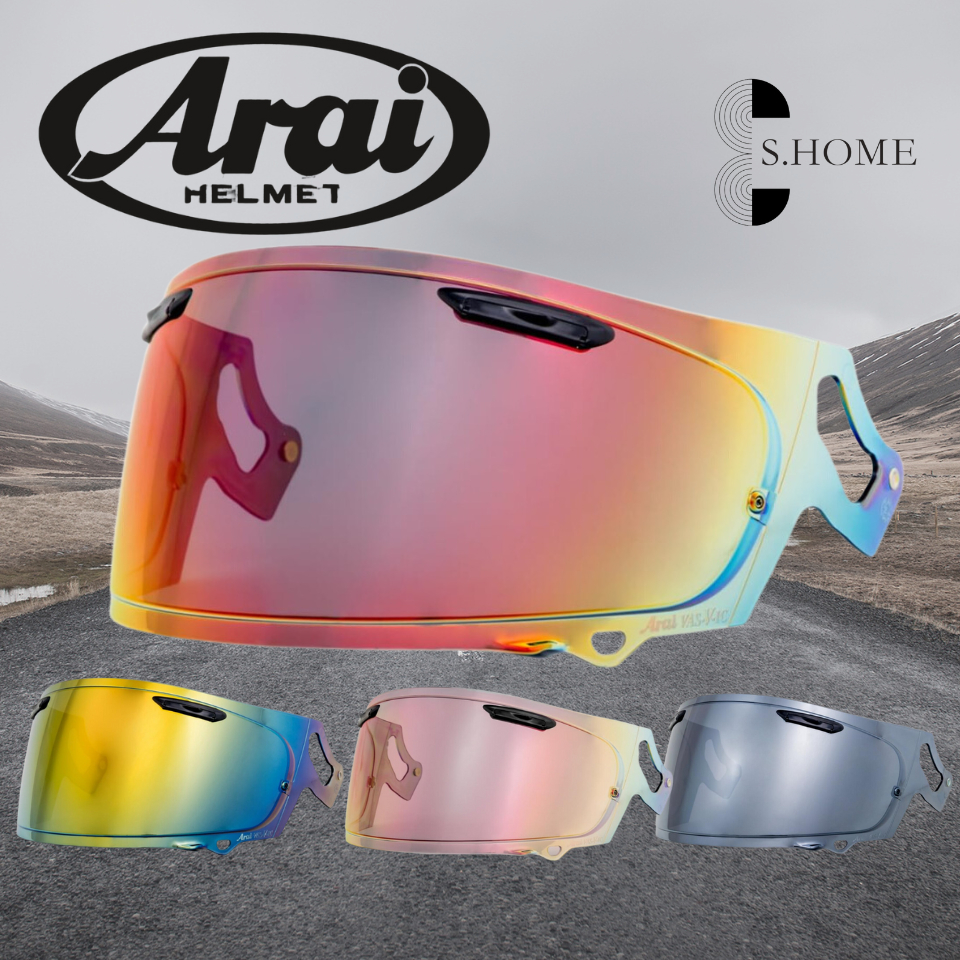 【Direct from Japan】Yamashiro] Motorcycle Helmet Mirror Shield EXTRA Shield Alai VAS-V Smoke/Red ...