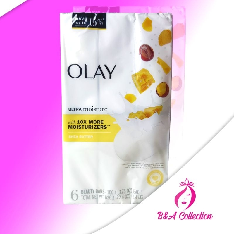 Olay Shea Butter 6 Beauty Bars -imported from U.S.A -Authenric | Shopee ...
