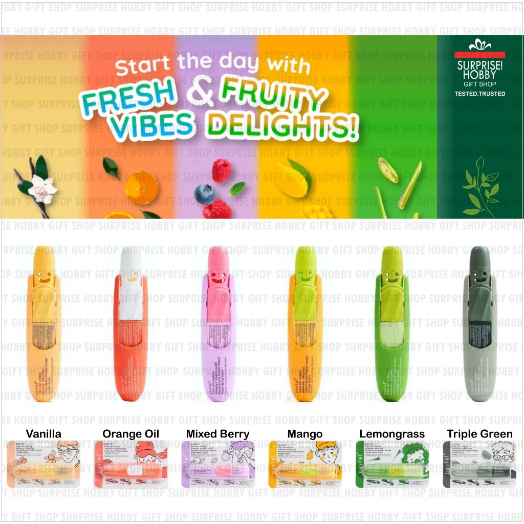 Pastel Brand 2-in-1 Pocket Inhaler - Fresh and Fruity Scent | Shopee ...