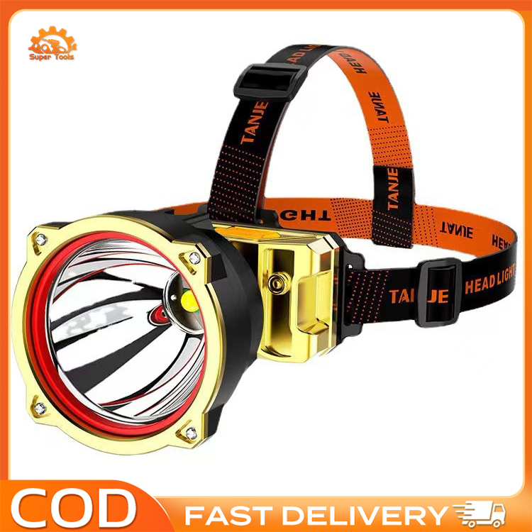 10x brighter than car lights flashlight rechargeable waterproof ...