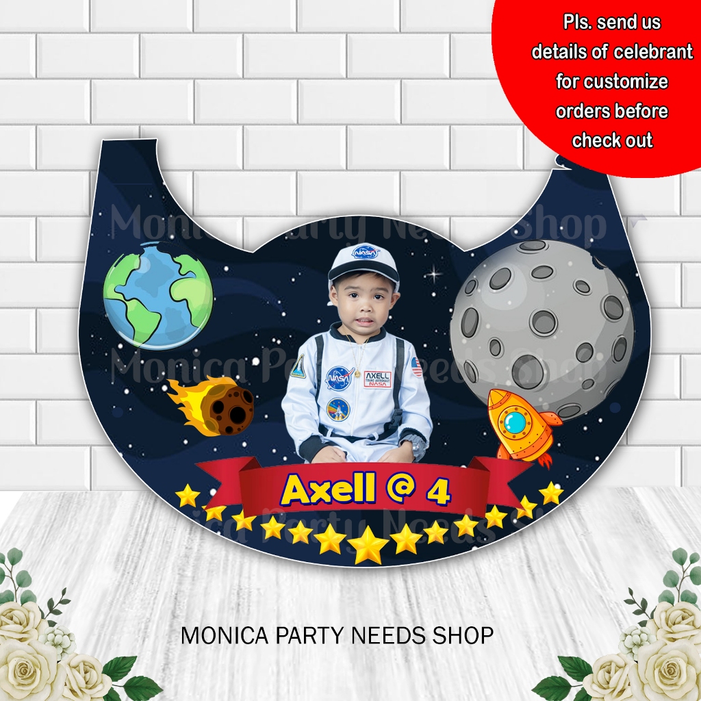 Astronaut theme customized Party Hats 10pcs | Shopee Philippines