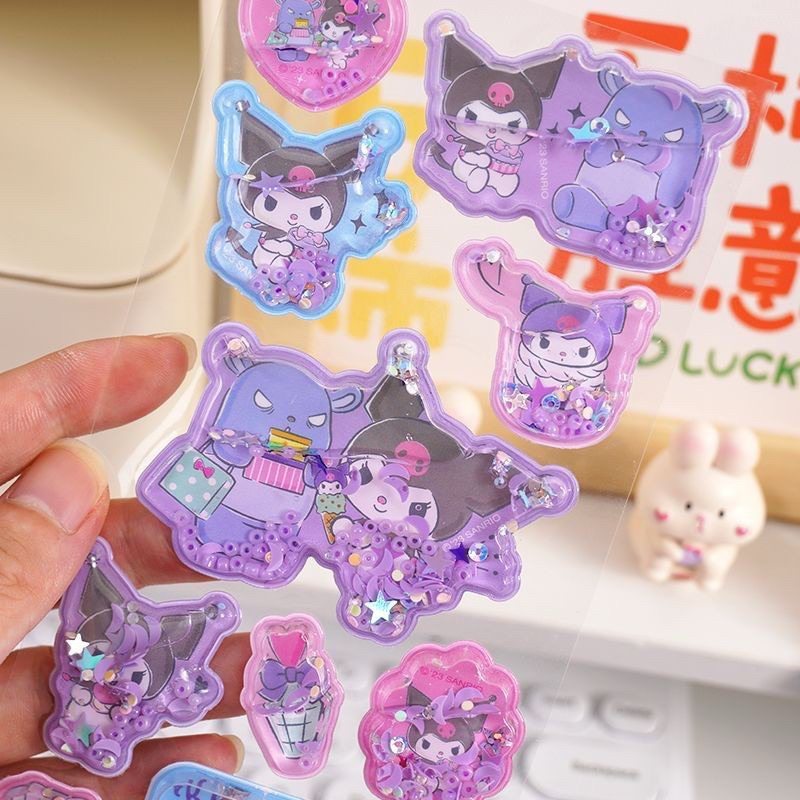 Sanrio cartoon image 3D shaking head sticker cartoon 3D sticker can be ...