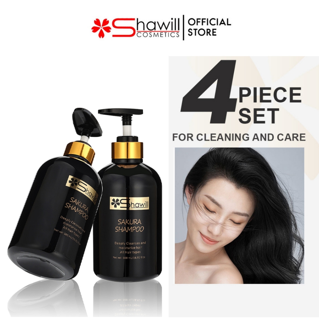 Shawill Sakura Shampoo + Conditioner Clean Scalp Moisturize Hair Care 2 ...