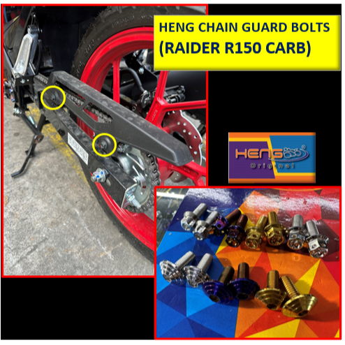 HENG Original Chain Cover bolts for SUZUKI RAIDER 150 CARB (2pcs ...