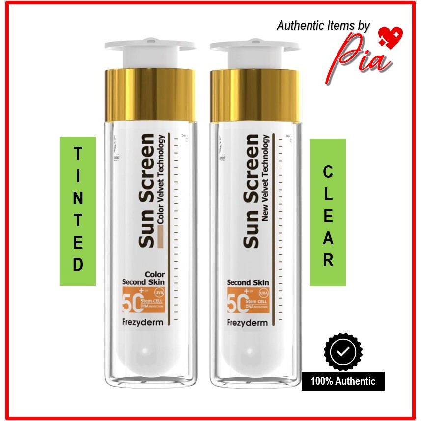 TINTED & CLEAR FrezyDerm SunScreen Color Velvet Sunscreen 50mL | Shopee ...
