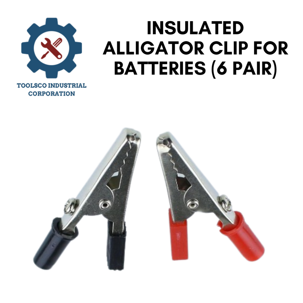 INSULATED ALLIGATOR CLIP FOR BATTERIES (6 PAIR) | Shopee Philippines