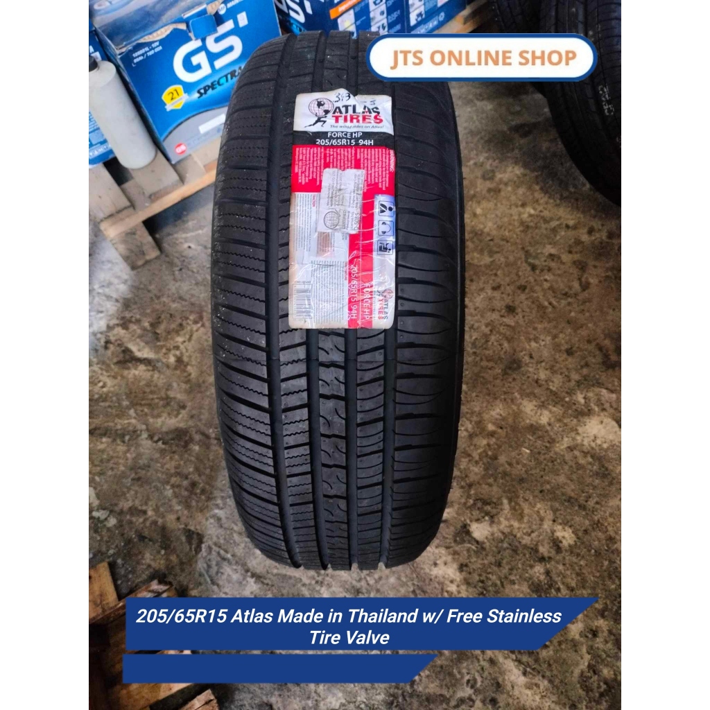 205/65R15 Atlas Made in Thailand w/ Free Stainless Tire Valve | Shopee Philippines