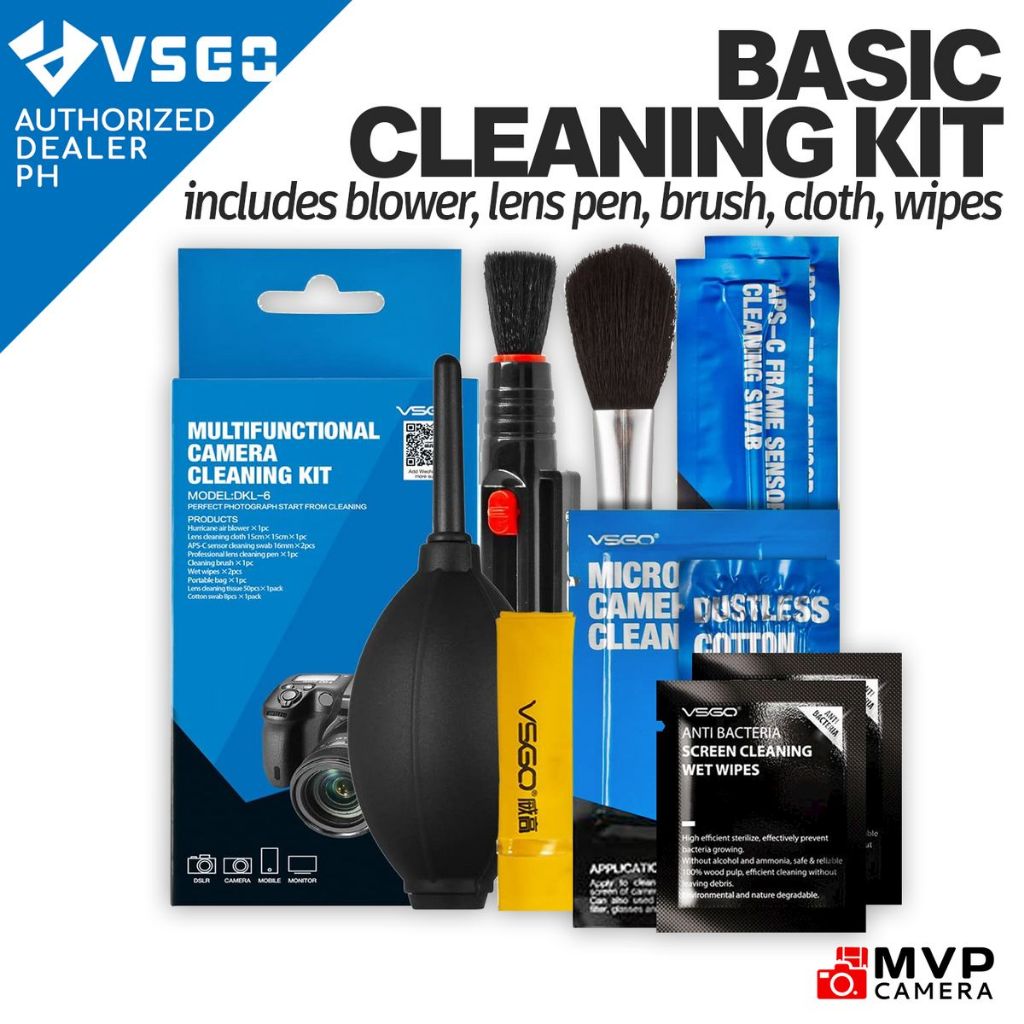 VSGO Camera Cleaning Kit DSLR Cameras & APS-C Sensor Swab DKL-6 DKL6 ...