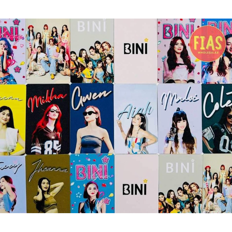 10 pcs Bini Glittered Photocards Laminated Waterproof High Quality ...