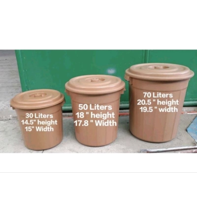DRUM Plastic Water Container - Durable and Aesthetic Colors, 30L/50L/70L | Shopee Philippines