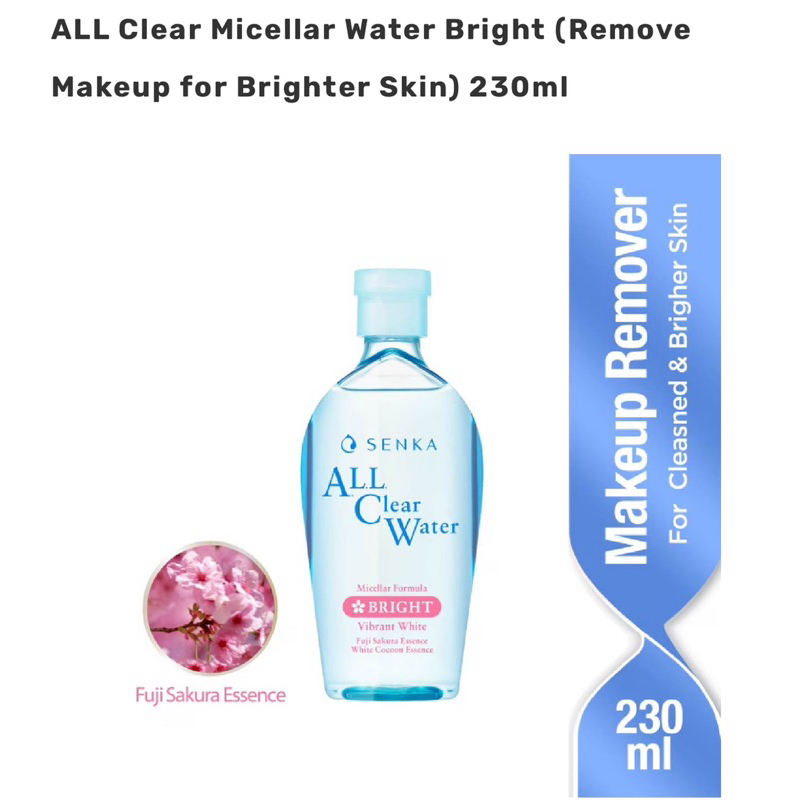 Senka All Clear Water Bright 230ml | Shopee Philippines