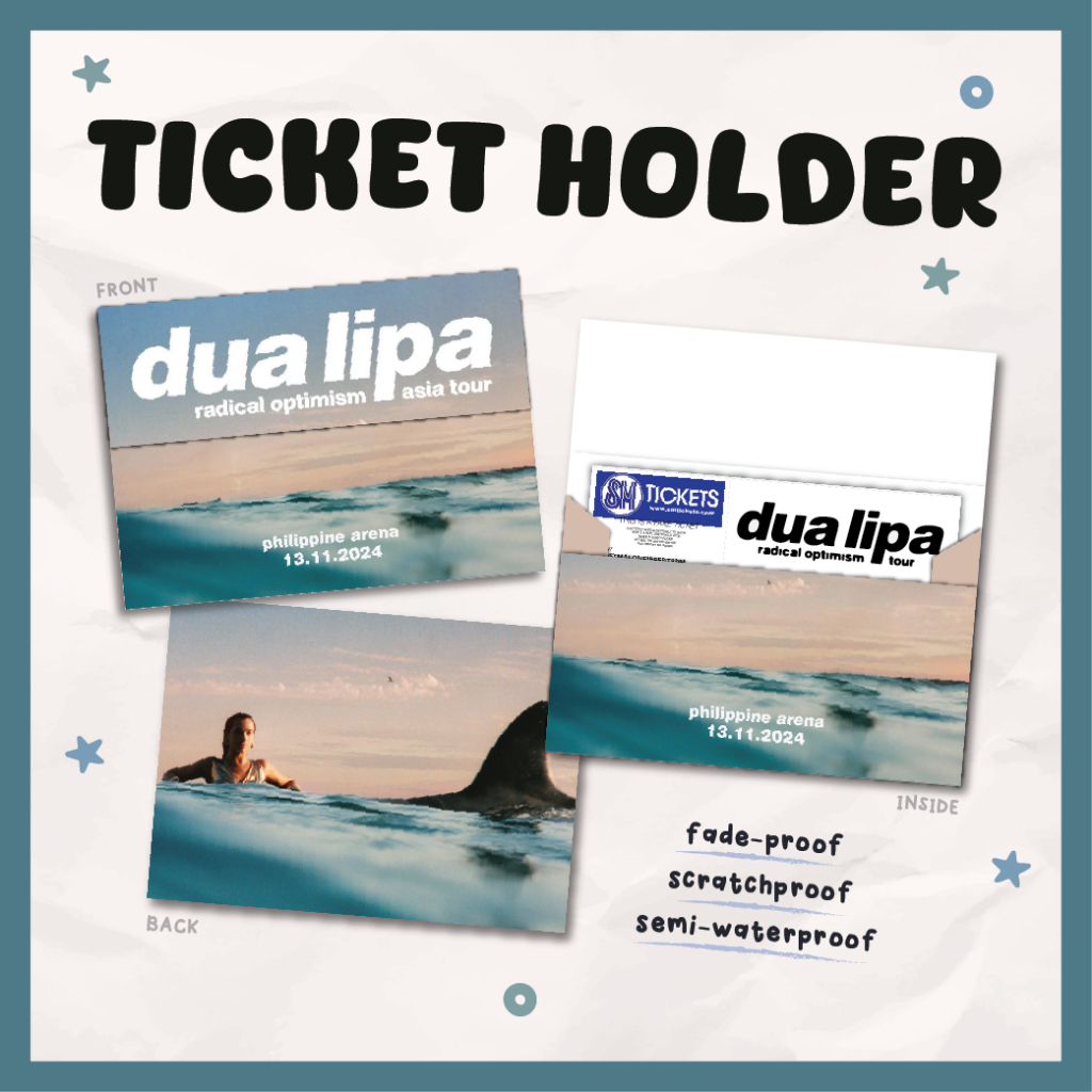 SCRATCHPROOF Dua Lipa Radical Optimism Tour in PH Ticket Holder ...