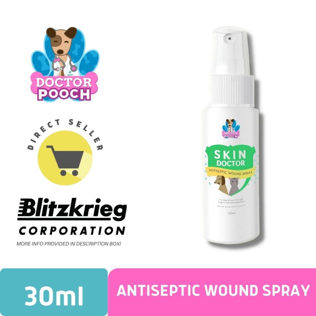 Doctor Pooch Skin Doctor - Antiseptic Wound Spray 30ML | Shopee Philippines