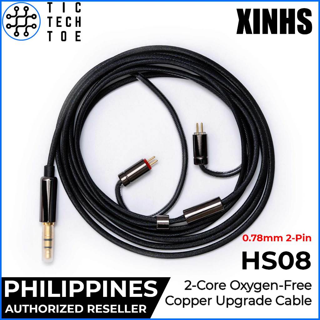 XINHS x TTTPH HS08 Black 2-Core Oxygen-Free Copper Earphone IEM Upgrade ...