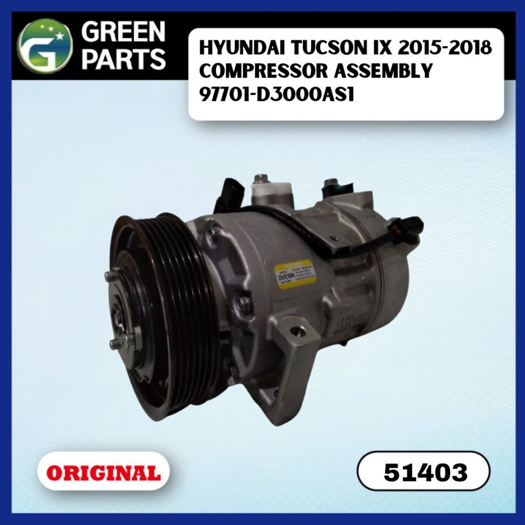 COMPRESSOR ASSEMBLY-AIRCON FOR HYUNDAI TUCSON IX DIESEL MODEL 2015-2018 ...