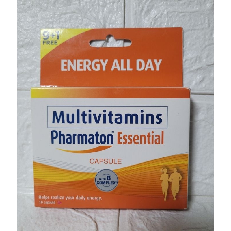 Pharmaton essential energy all day with b complex (10capsule) | Shopee Philippines