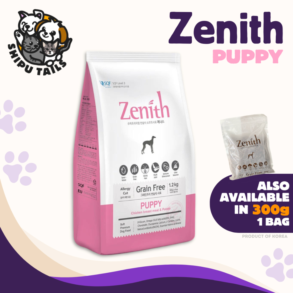 Zenith Dog Food Soft Kibble Premium Grain Free for Puppy 1.2KG/300g ...