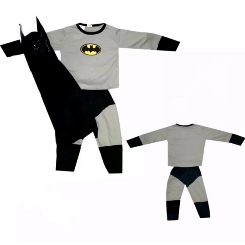 Batman Gray Color Costume Set For Kids 2-8yrs | Shopee Philippines