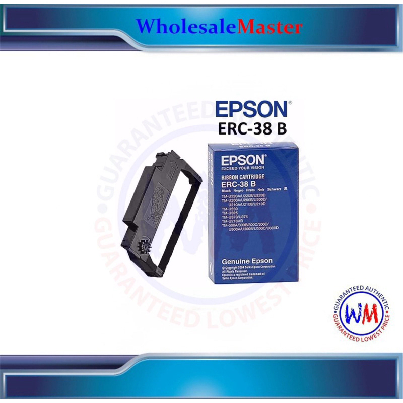 Epson ERC38 ERC-38(B) ERC-38B Ribbon Cartridge Set of 10 | Shopee ...