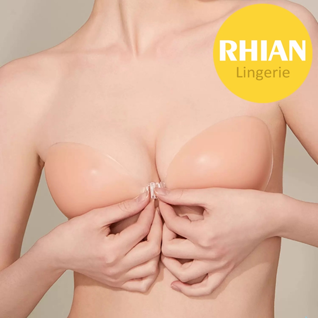 Rhian Reusable Silicone Invisible Bra Inserts Pads Push Up Enhancer Breast Strapless Bra Pad