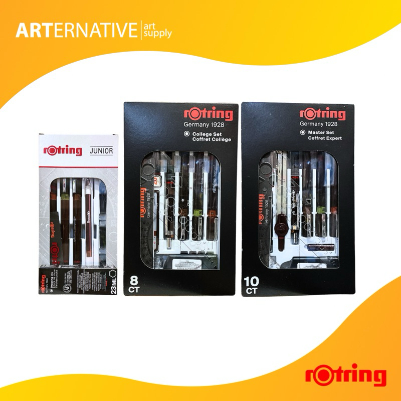 Rotring Isograph Set 01, 03, 05 (Junior,College,Master) | Shopee ...