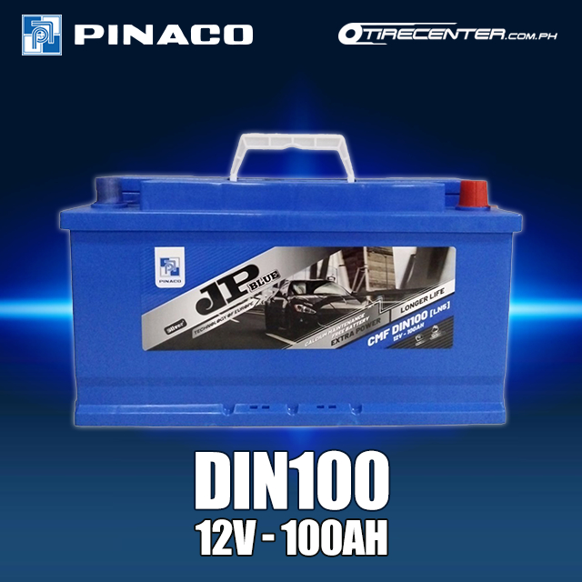 PINACO JP Blue DIN100 Maintenance Free Car Battery, 12V-100Ah | Shopee ...