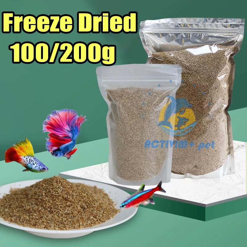 100/200g Aquarium Dried daphnia Fish food treats for small fish or ...