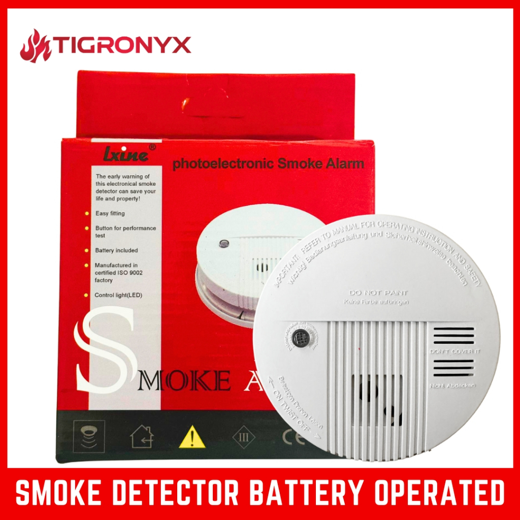 Smoke Detector Battery Operated and 220V Power Source (Dual Power ...