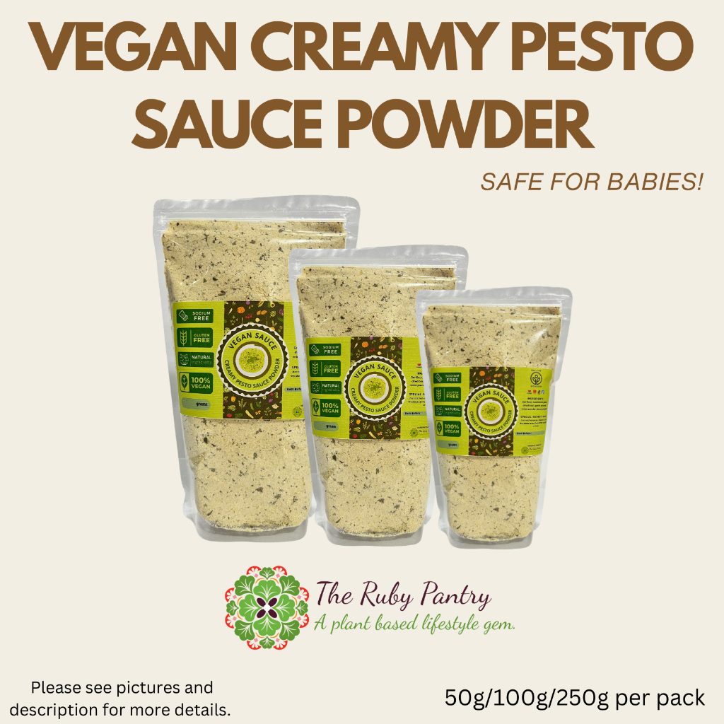 Vegan CREAMY PESTO Pasta Sauce Powder - Healthy Food - Plant based ...