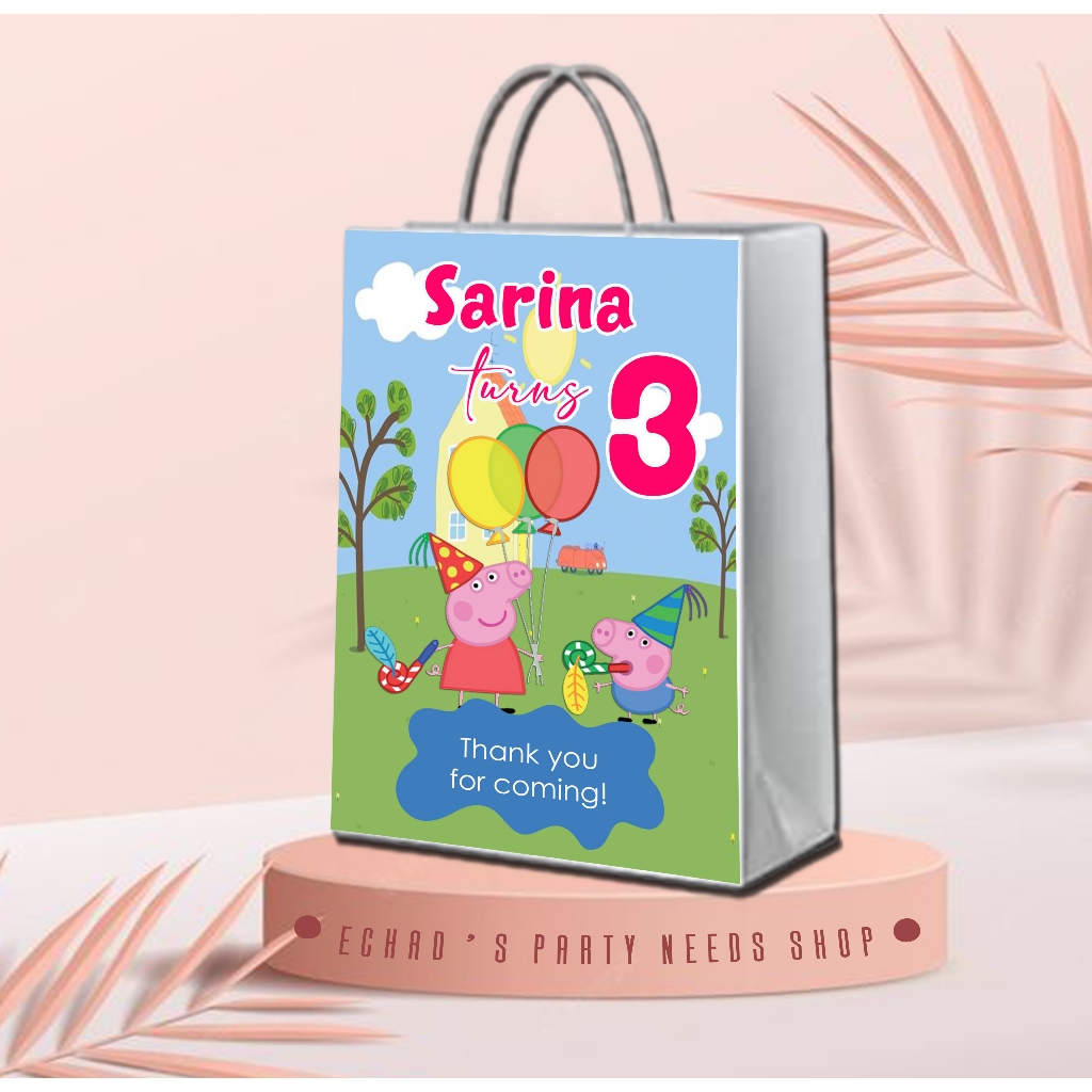 CUSTOMIZE LOOTBAG FOR GIRL PARTY GIVEAWAY PAPER BAG (10pcs./order ...